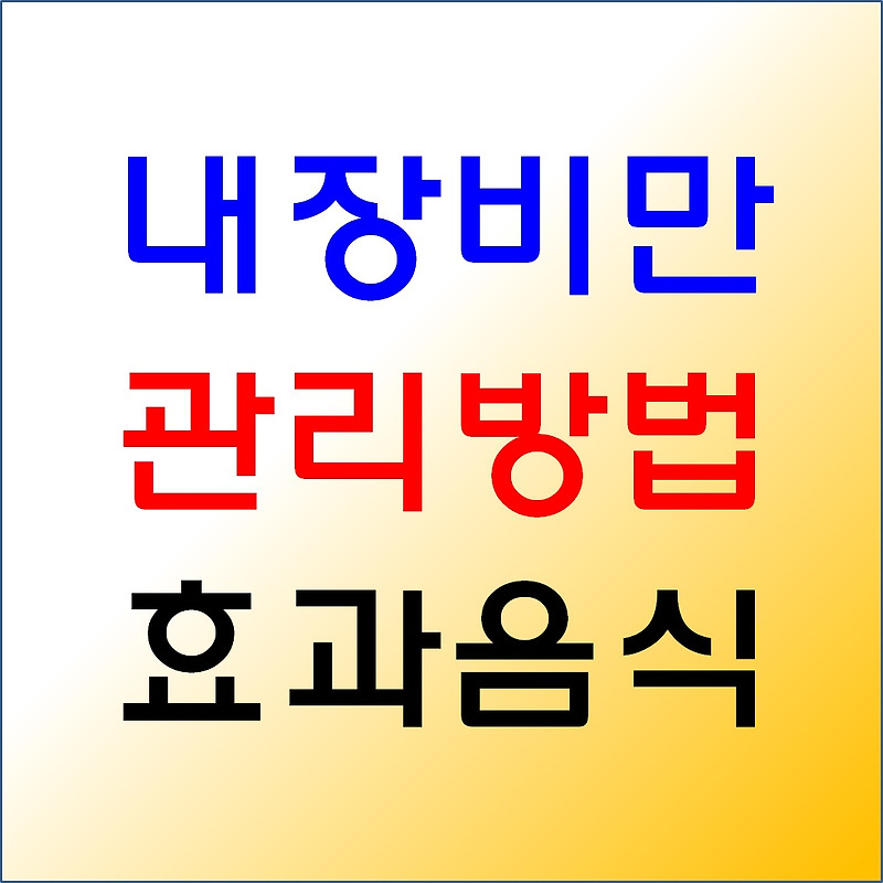 내장지방 빼는법 없애는 방법 좋은음식