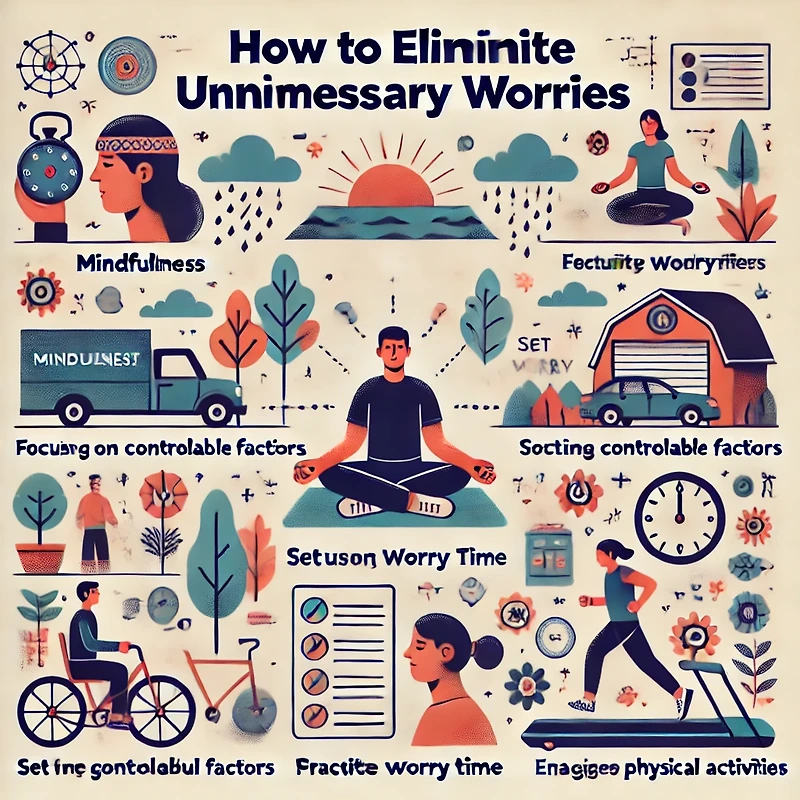 쓸데없는 걱정을 없애는 방법: 불안에서 벗어나 삶을 즐기는 법How to Eliminate Unnecessary Worries ...