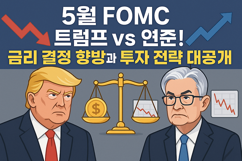 5월 FOMC, 트럼프 vs 연준! 금리 결정 향방과 투자 전략 대공개