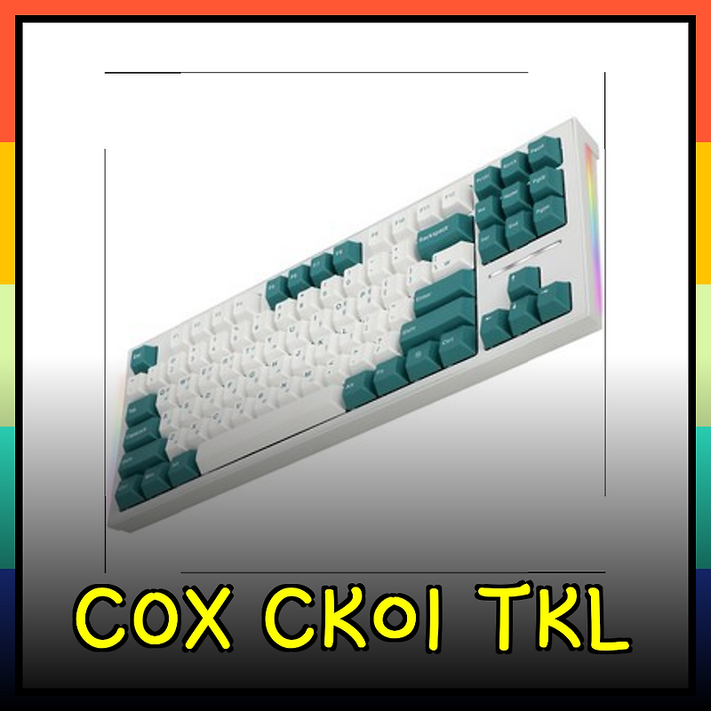 저소음 백축 키보드의 끝판왕? COX CK01 TKL PBT SL 백축 리뷰 및 추천!