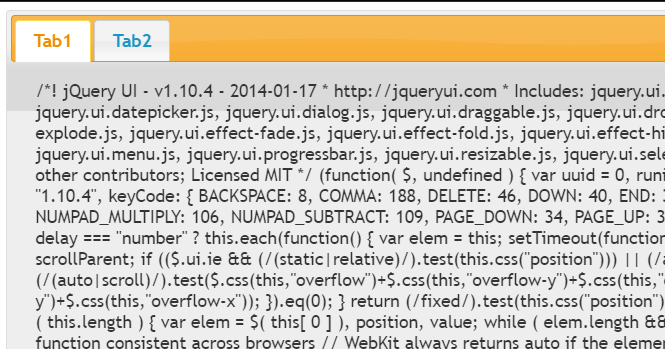 jquery+tabs+click+content+load+url