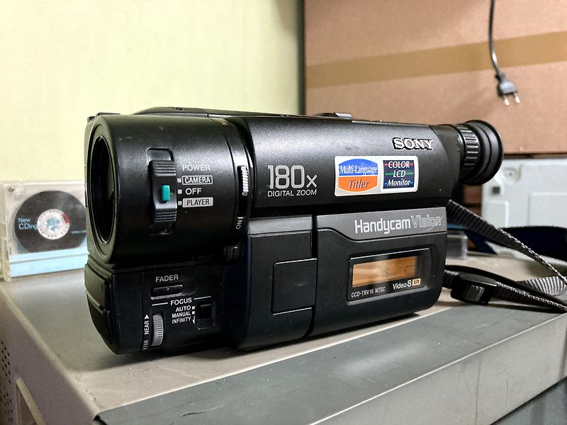 소니 CCD-TRV16 Video8 8mm 아날로그 레트로 캠코더