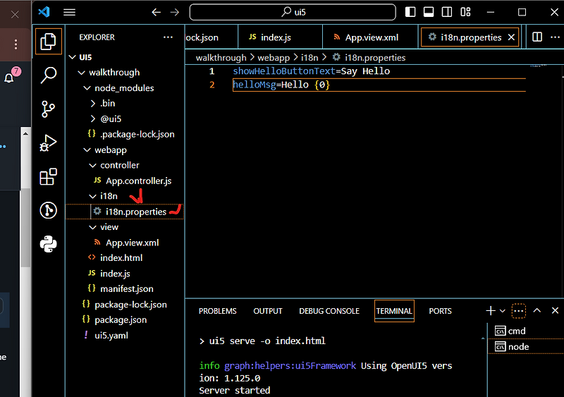 [SAP UI5]SAP UI5 연습하기 - Walkthrough Tutorial Step8 (Translatable Texts)