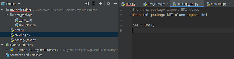 PyCharm/Python- BMI