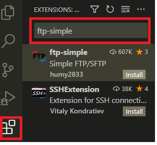 [VS code] FTP연결하기