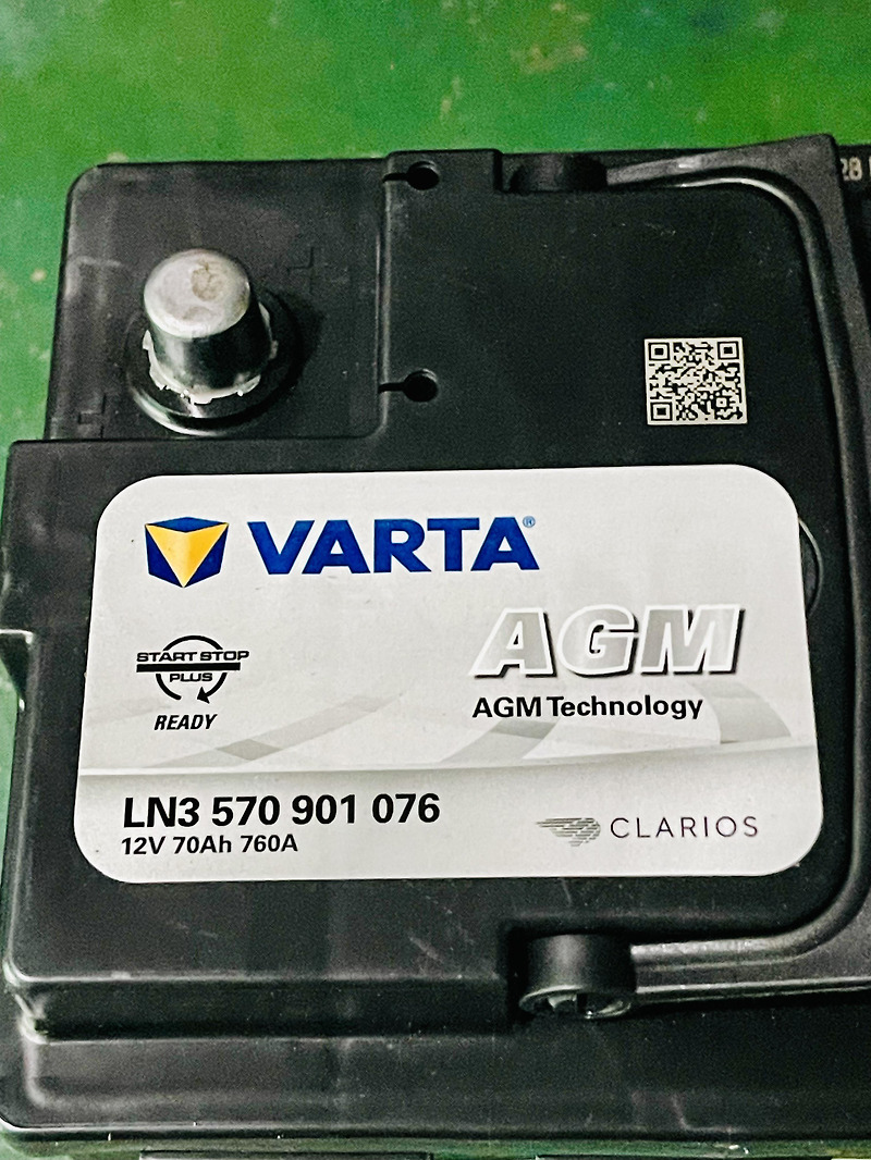 [바르타 AGM 70Ah] 미니쿠퍼 2세대 배터리 교체 (VARTA LN3 570 901 076) 배터리 코딩
