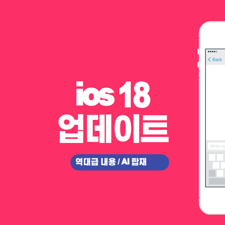 ios18 업데이트 내용, 아이폰 탑재되는 AI