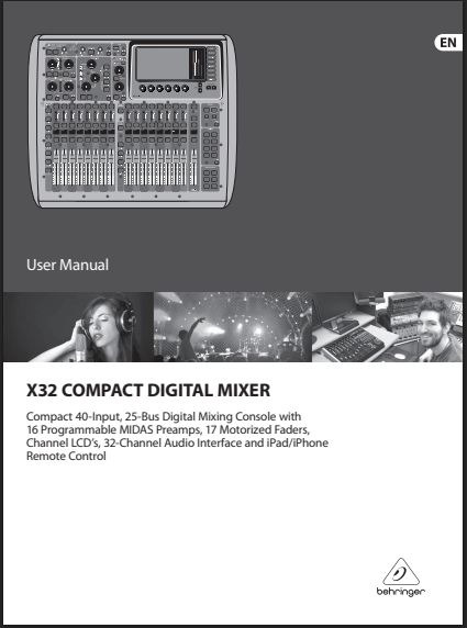 [매뉴얼] 베링거 X32 COMPACT (X32C) 매뉴얼