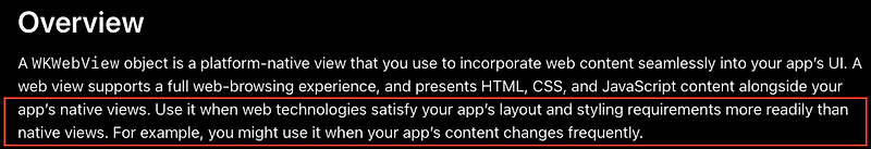 iOS WebView(feat. Swift)