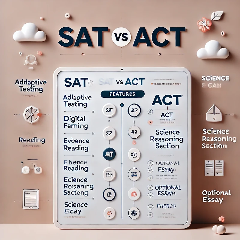 ACT vs SAT 최신 비교 2025｜ACT 변경사항, ACT vs SAT선택 가이드