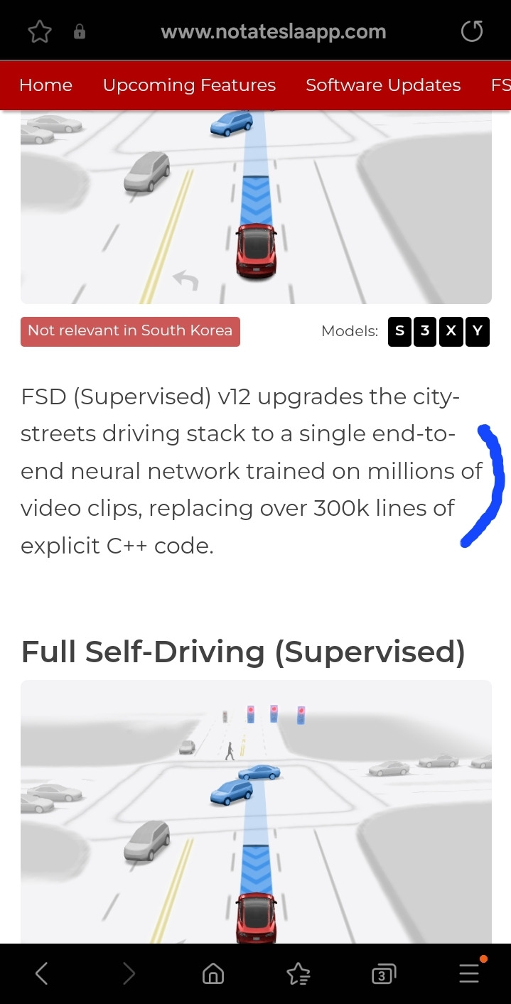 Tesla FSD 12.3.3 Release Note 보다가 흠칫