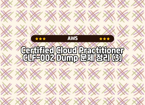 [AWS] Certified Cloud Practitioner CLF-C02 Dump 문제 정리 (3)