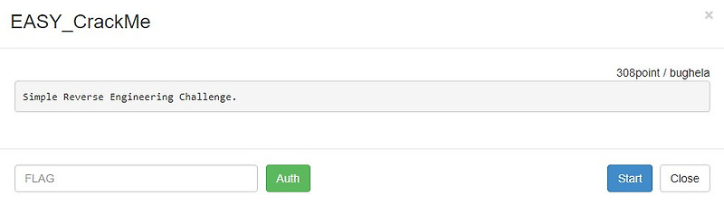 Wargame.kr_Easy CrackMe_Write up