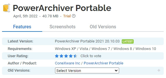 PowerArchiver Portable 무료 다운로드