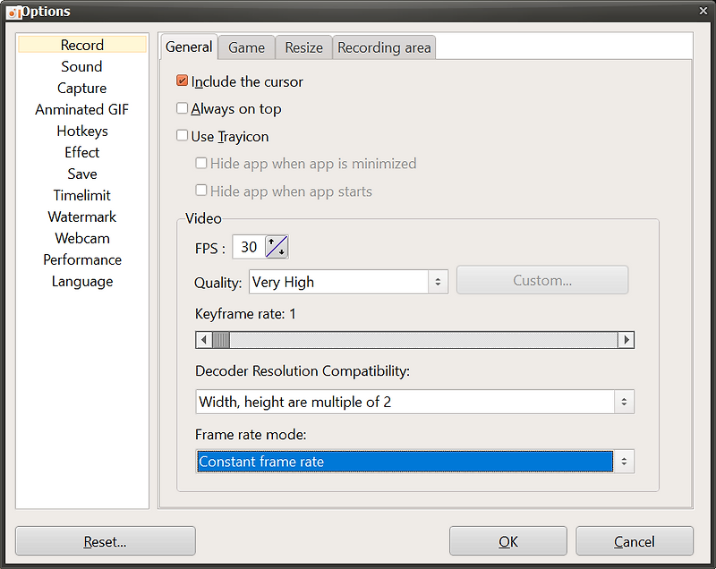 Ocam: screen recorder for pc