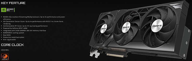 [그래픽 카드] 기가바이트 RTX 4090 TURBO V2 D6X 24GB 소개