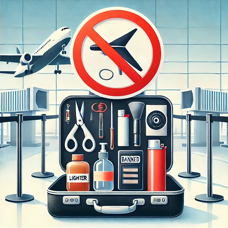 기내용 캐리어에 넣으면 안 되는 물품