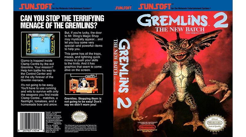 [NES] 그램린 2: 더 뉴 배치 (Gremlins 2: The New Batch) 사운드트랙 OST (Soundtrack)