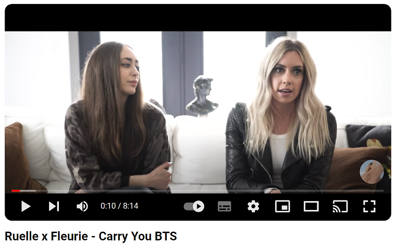 루엘(Ruelle) 인기곡 Carry You (ft. Fleurie) 듣기 가사 해석