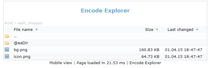 Web and Dev.... webzil.tistory.com :: 브라우저로 폴더 및 파일 조회. php 파일 탐색기. encode-explorer