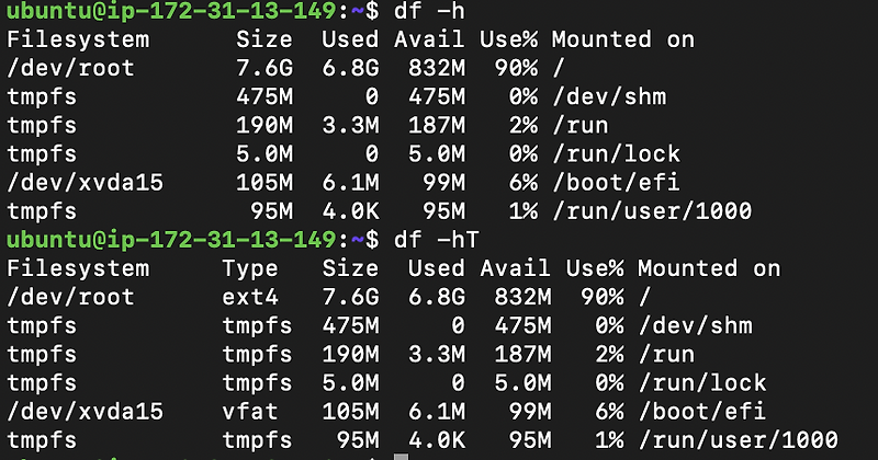 우분투 서버 용량 확장 방법, ERROR: mkdir /home/ubuntu/.docker: no space left on device