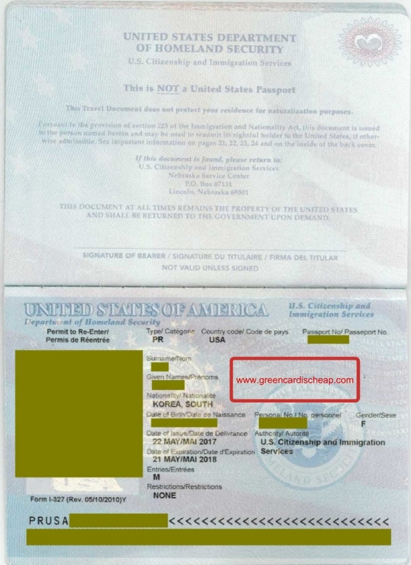 [Reentry Permit] 재입국 허가서 - 영주권 취득후 한국에서 한번에 1년이상 2년까지 머무르고 싶을때