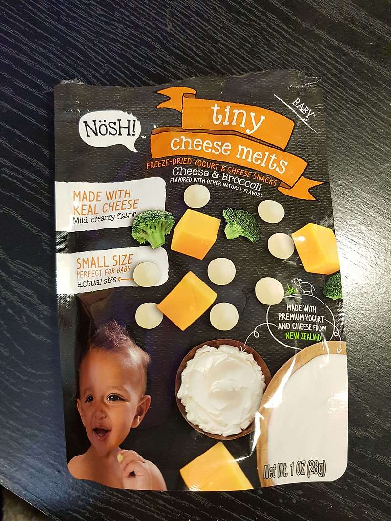 아기 간식 Nosh Tiny Cheese Melts Cheese & Broccoli Baby Snacks