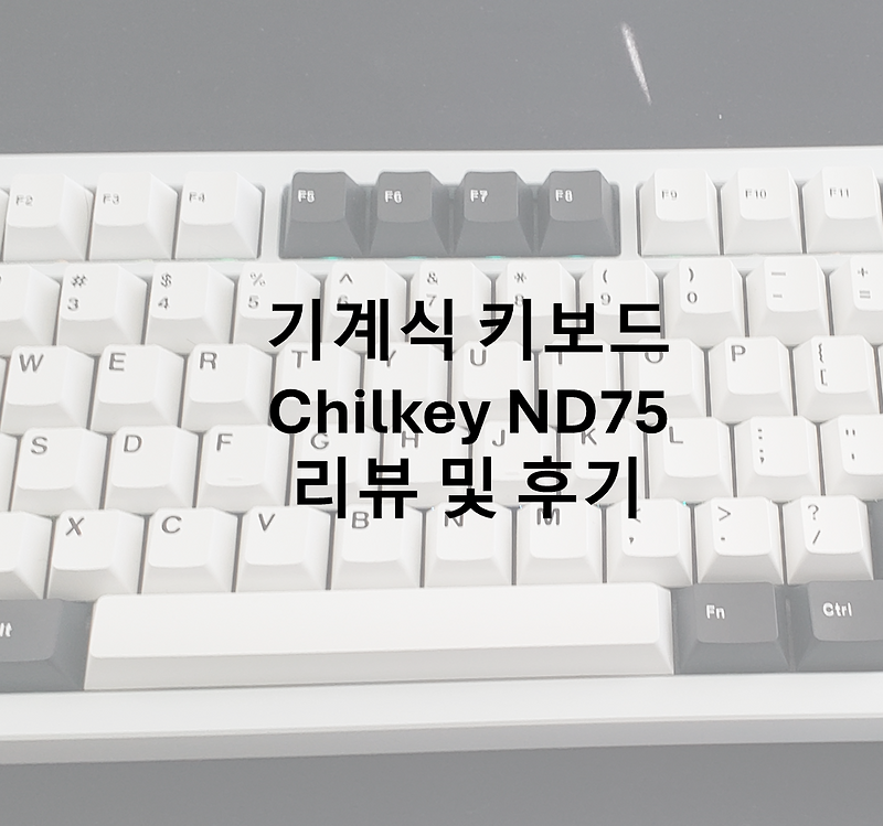 Chilkey ND75 기계식 키보드 리뷰 및 후기 (feat. 산호세 키보드샵 Moment)