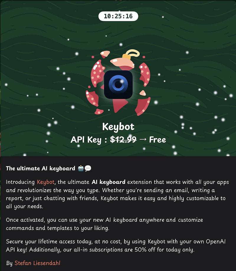 [무료앱/iOS앱스토어] Keybot - AI Keyboard Assistant
