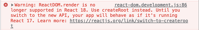 ReactDOM.render is no longer supported in React 18 — HELLO WORLD 🌏