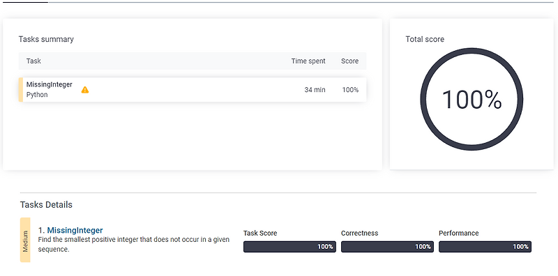 Codility Lesson4 - MissingInteger