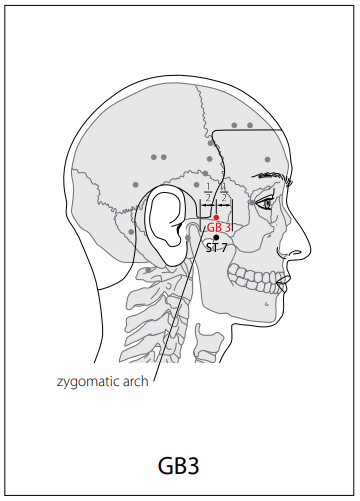 [경혈검색] 족소양담경(GB) > GB3 상관 (上關)