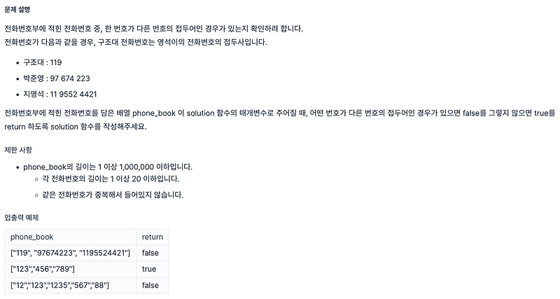 Python 전화번호 목록 