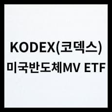 코덱스 KODEX 미국반도체MV ETF (수익률, 대표종목, 분배금, 배당금 등)