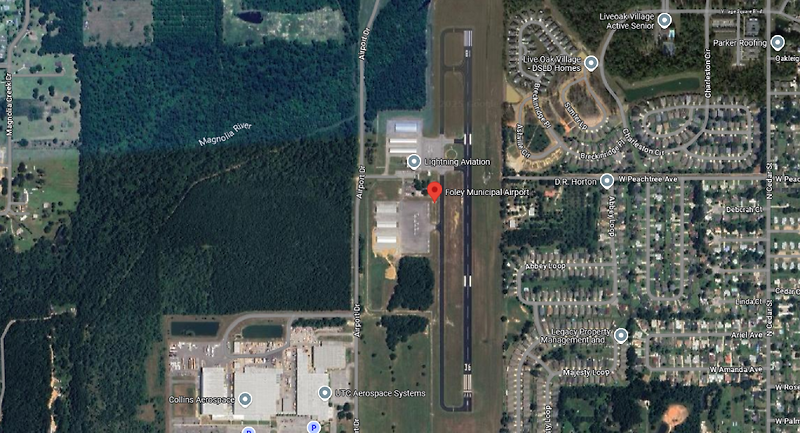 Foley Municipal Airport in Alabama in USA
