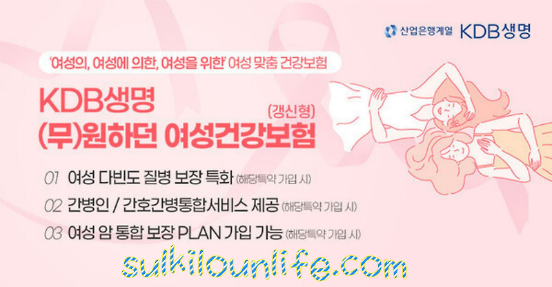 KDB생명의 '(무)원하던 여성 건강보험(갱신형)'