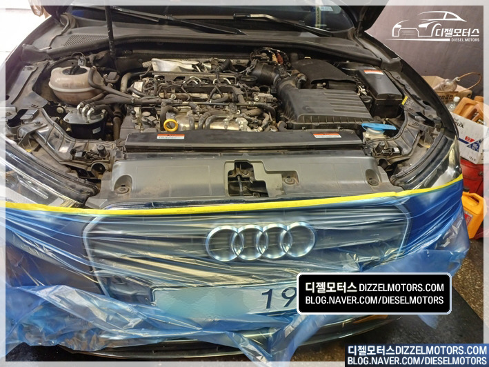 아우디 A3/엔진체크등 점등 증상 방문-흡기 클리닝,밸브 클리닝,DPF 탈거 클리닝,EGR 밸브 교환,BBN 카본 수소 클리닝