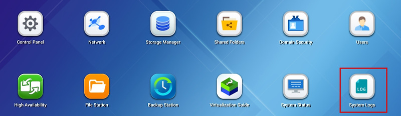 QNAP ES1686dc Access log 설정 방법 :: Benjamin's Note
