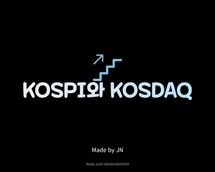 KOSPI/KOSDAQ/코스피, 코스닥 뜻을 알아봅시다!