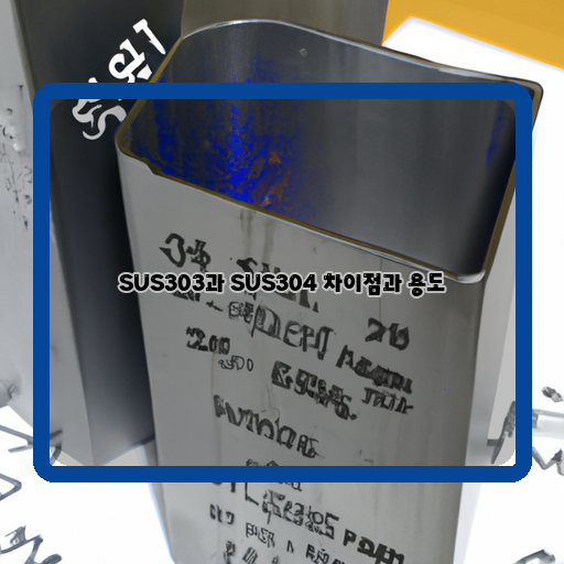 SUS303과 SUS304, 재질의 차이점과 각각의 용도 알아보기