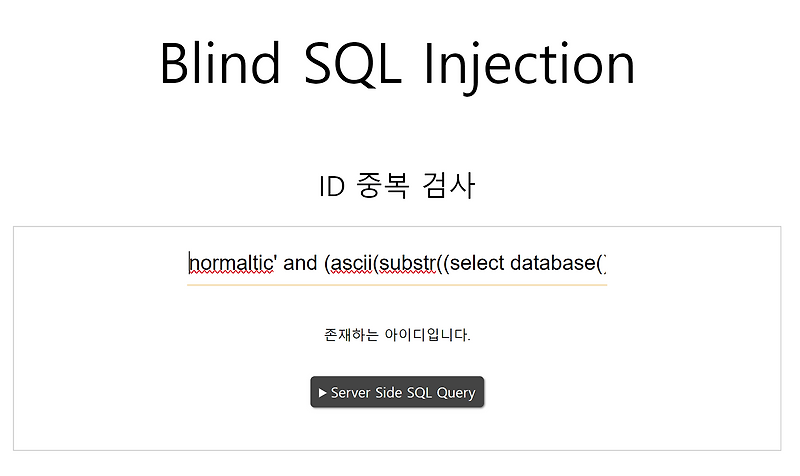 Error Based SQLi / Blind SQLi [7주차] :: 끝없는 해킹 공부