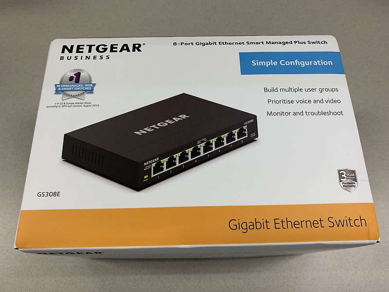 NETGEAR 8-Port Gigabit Ethernet Smart Managed Plus Switch (GS308E)