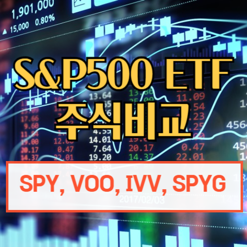 S&P500 ETF : SPY, VOO, IVV, SPYG 주식 차이점 쉽게 설명