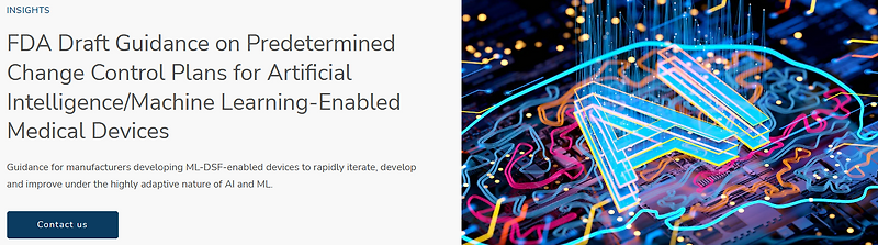 [Emergo, UL] FDA Draft Guidance on Predetermined Change Control Plans ...