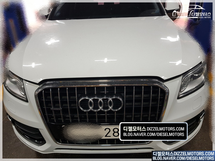 아우디 Q5/엔진체크등 점등 증상 방문-DPF 탈거 클리닝,EGR 쿨러 교환,BBN 카본 수소 클리닝