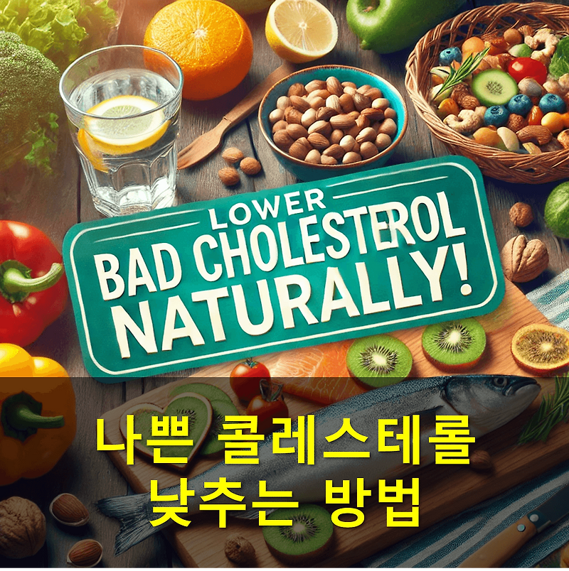 LDL 나쁜 콜레스테롤을 낮추는 방법