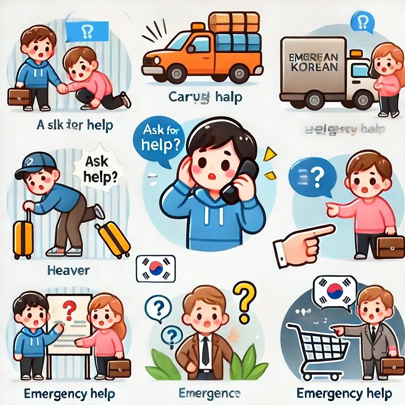 [Learn][Korean] Korean Phrases for Asking for Help – How to Say "Help ...