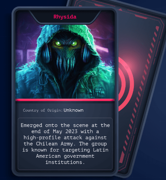 Rhysida 랜섬웨어: 의료 부문을 위협하는 새로운 사이버 공격