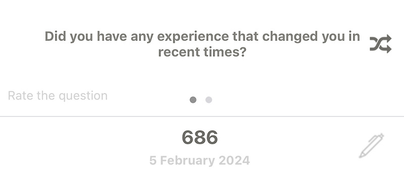 Question Diary 240205MON: Q686