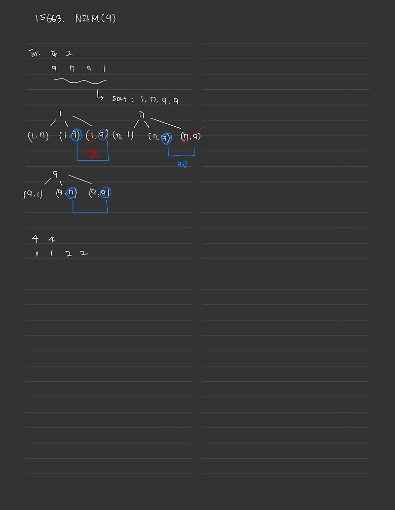 백준[15663번] N과 M(9) — By_Me